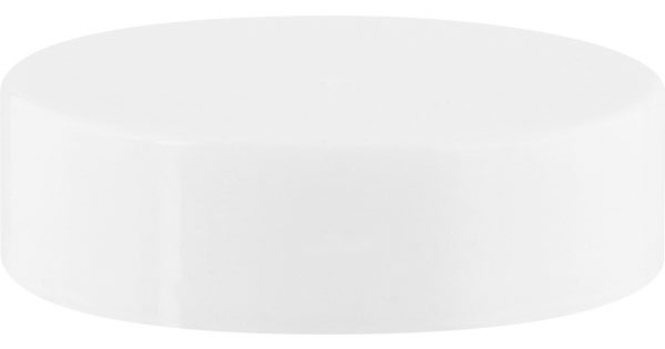 38mm Smooth White Screw Cap with Pressure Sensitive Liner
